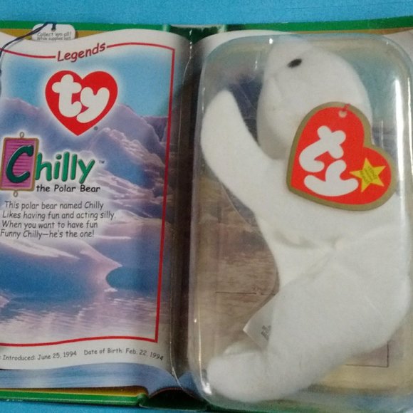 Beanie Babies | Toys | Chilly The Polar Bear Mcdonalds Vintage Ty ...